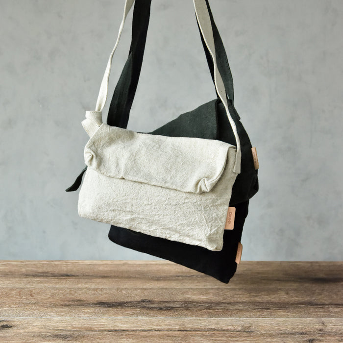 【HYBRID LINEN】FLAP SHOULDER S / フラップショルダー S