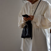 【MIKAGE】KINCHAKU SHOULDER / 巾着ショルダー